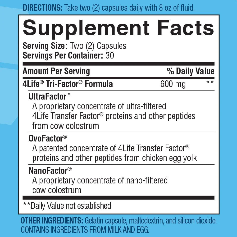 4Life Transfer Factor Tri-Factor Formula boost NK Cell 283% – 4Life Espanol